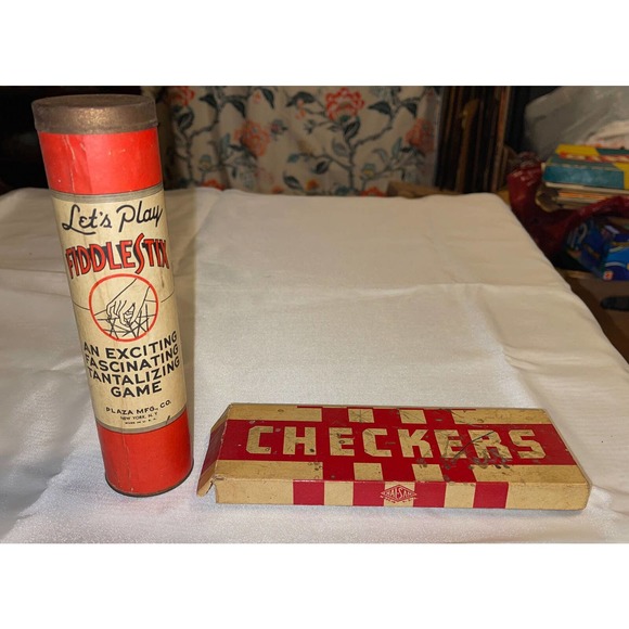 Halsam | Games | Wwii Period Vintage Checkers By Halsam Fiddle Sticks ...